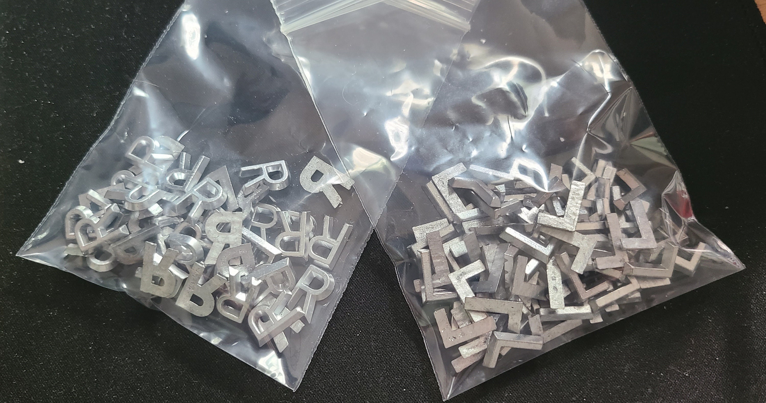 Bulk Order Lead Letters- .5" L and R Letters for Xray Markers ...