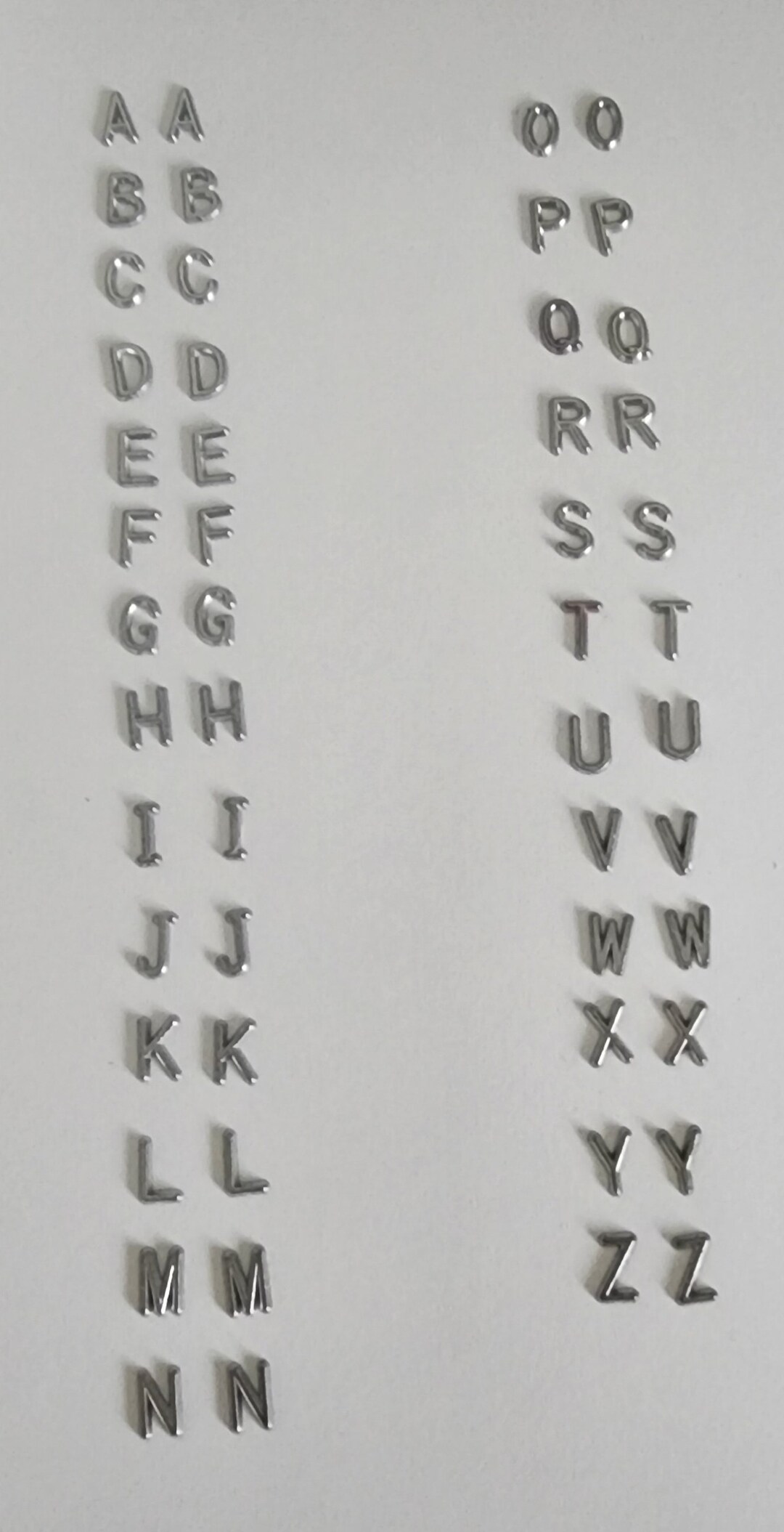 Lead Letters - Complete Set of Alphabet A-Z (52 Total, 2 Each) - Etsy