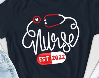 Nurse Est 2023 Png - Etsy