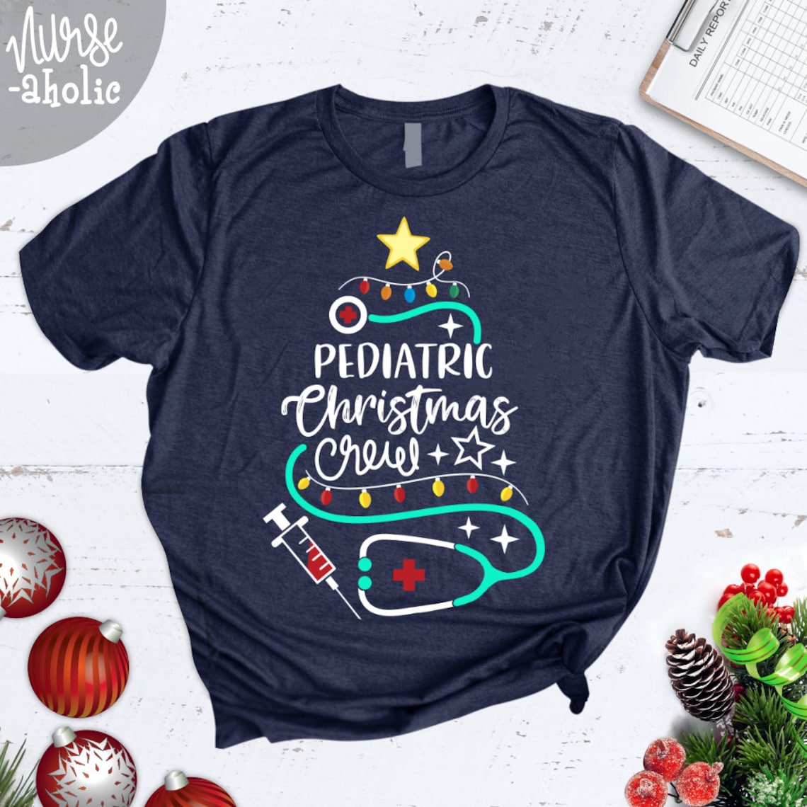 Pediatric Christmas Crew Shirt/ Pediatric Nurse Ugly Christmas | Etsy