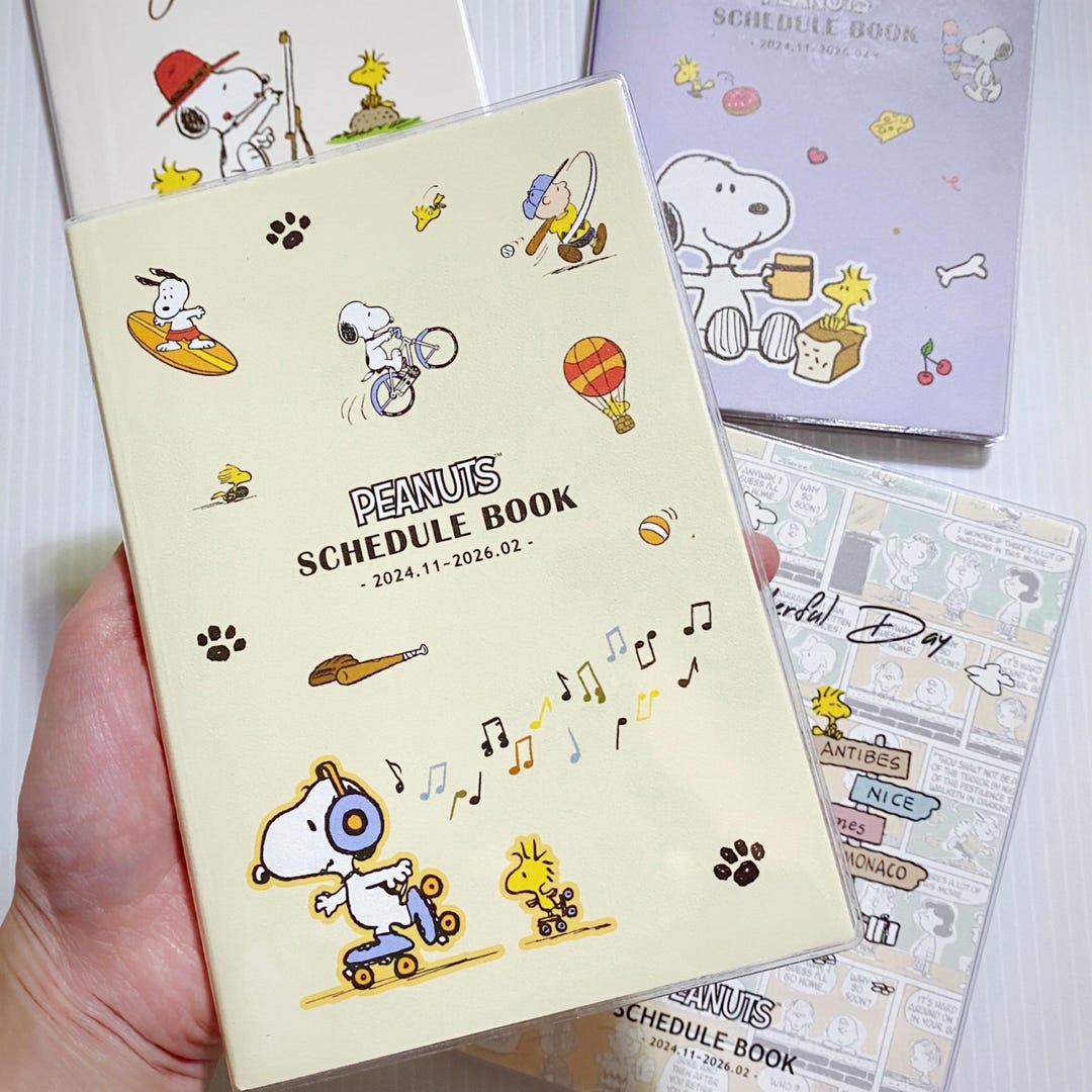 Peanuts 2025 Snoopy Schedule Book Weekly Planner Monthly Calendar Book ...