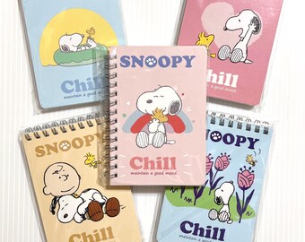 Peanuts Mini Snoopy Notebook Cute Stationery Memo - Etsy