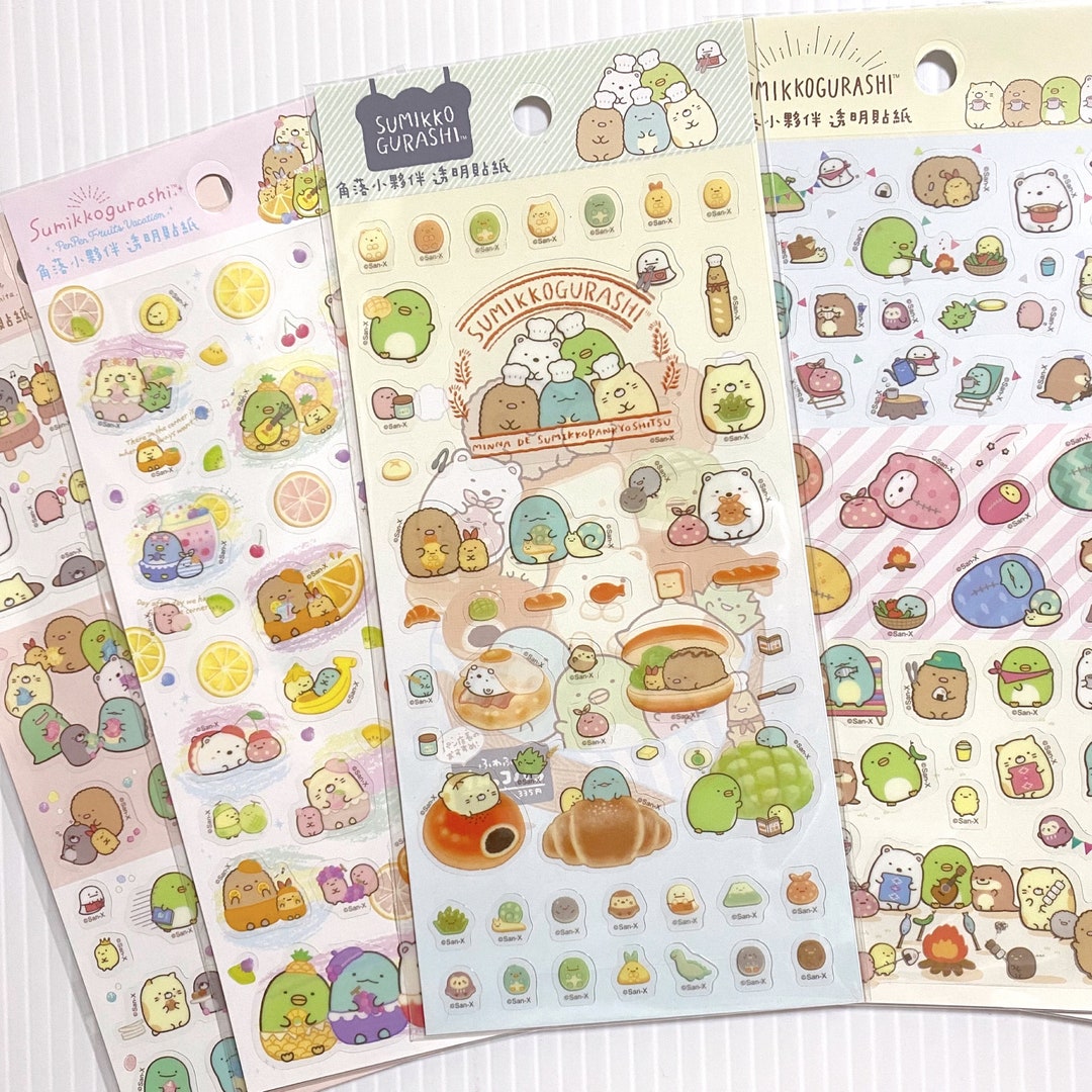 Sumikko Gurashi Stickers Kawaii Sticker Sheet Planner Decor Deco ...