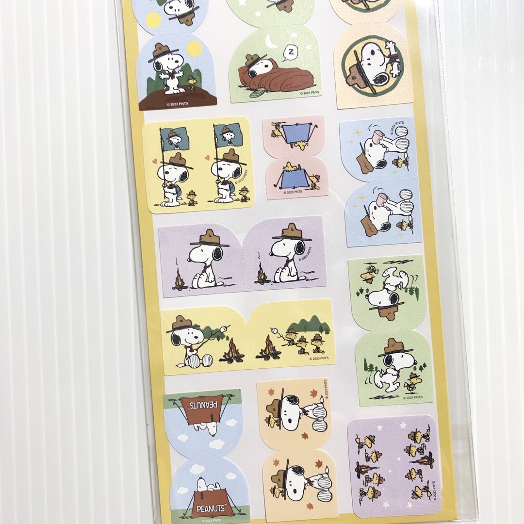 Peanuts Snoopy Stickers Tab Bookmark Stickers Schedule Index Cute Page ...