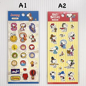 Peanuts Snoopy Stickers Cute Felt Sticker Sheet Planner Decor Deco ...