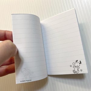 Peanuts Mini Snoopy Notebook Lined Cute Stationery Journaling Back to ...