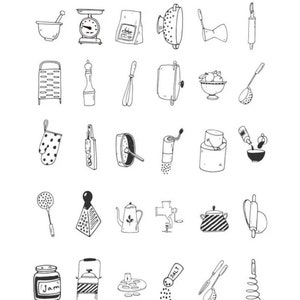 30pcs Kitchen Postcard Set Decoration Card Small Cards Scrapbook ...