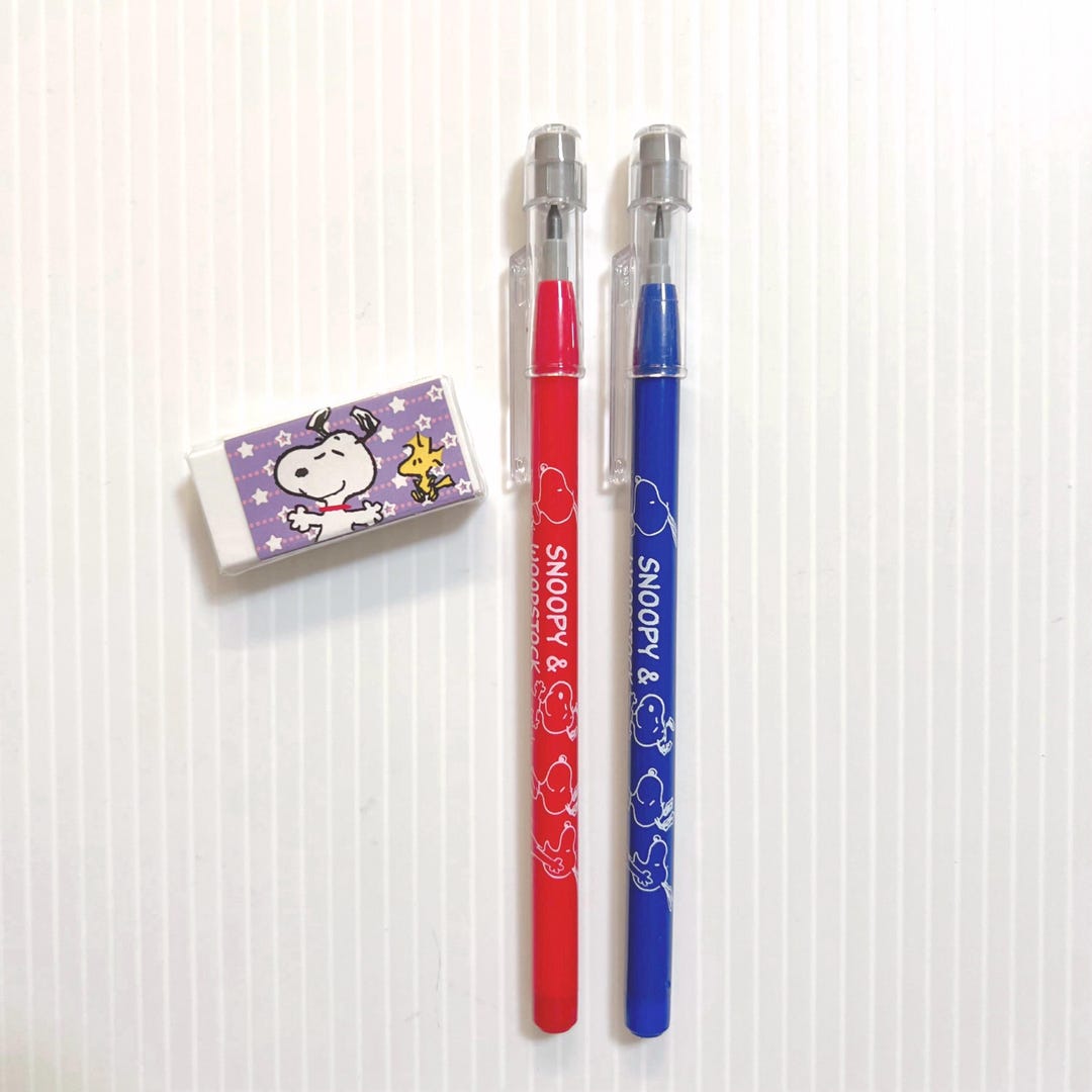 Peanuts Snoopy Stacking Pencil Set Planner Writing Cute Stationery - Etsy