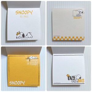 Peanuts Snoopy Memo Pad Planner Decor Journaling Schedule - Etsy