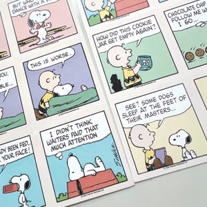 2 Sheets Peanuts Snoopy Stickers Set Cute Planner Decor Deco Sticker ...