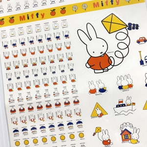 Miffy Stickers Cute Bunny Rabbit Sticker Planner Decor Deco Sticker ...