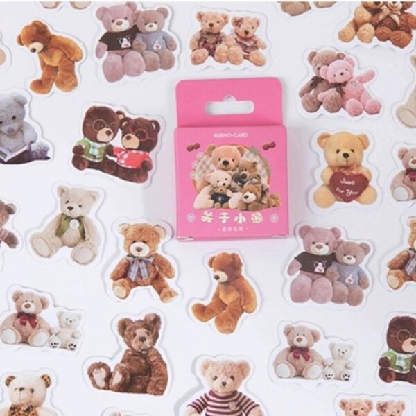 Teddy Bear Stickers - Etsy
