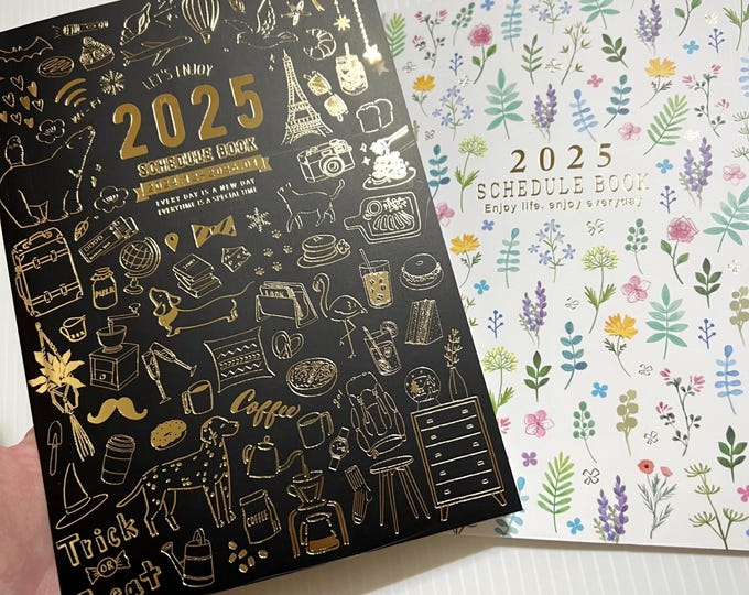 2025 Schedule Book Monthly Planner Calendar Agenda Journal Gift - Etsy