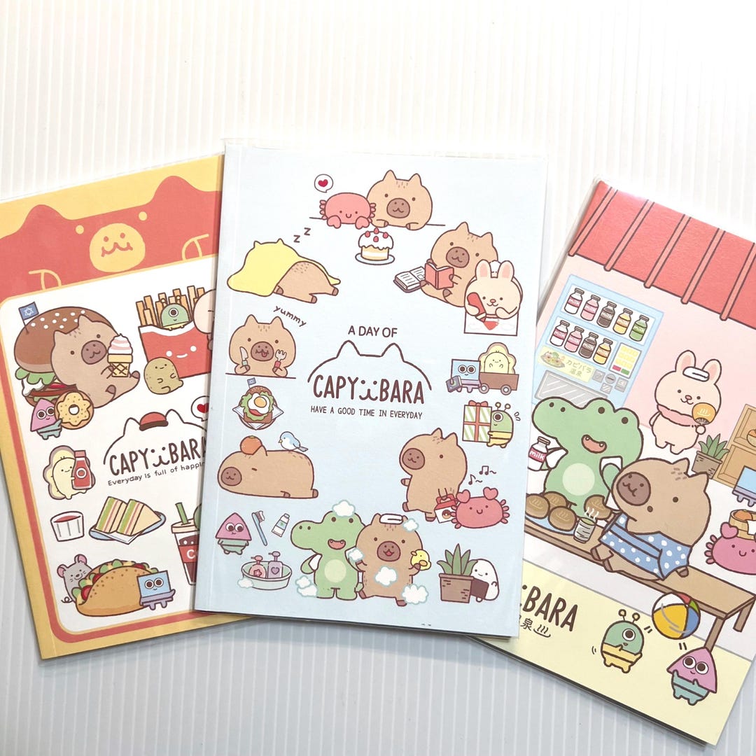 Capybara Notebook Lined Notebooks Cute Writing Journal Planner Back to ...
