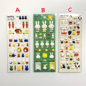 Miffy Sticker Puffy Stickers 3D Stickers Bunny Rabbit Puff Scrapbooking ...