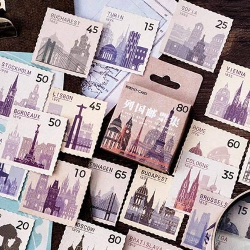 Stamp Stickers - Etsy