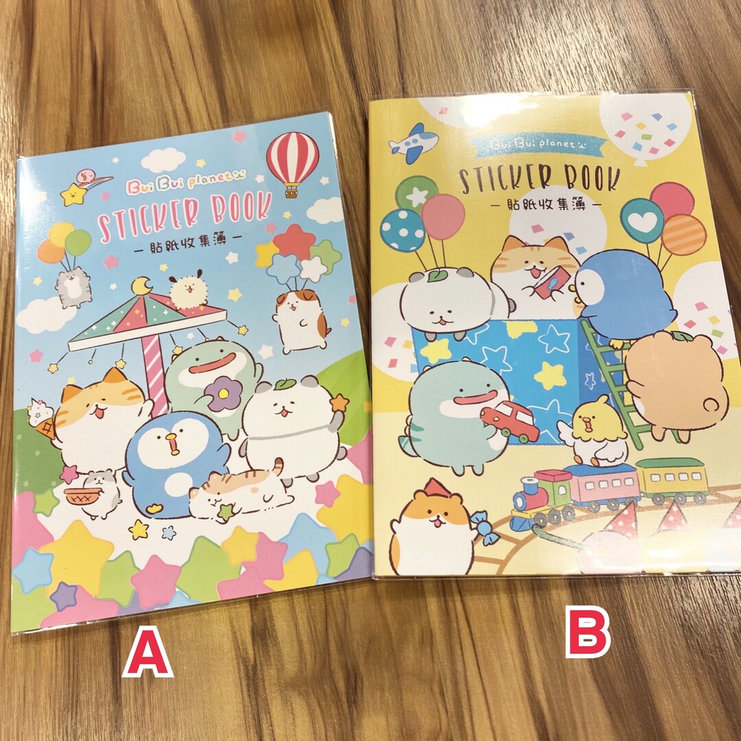 Cute Reusable Sticker Book Sticker Album Storage Book Blank Stickers ...