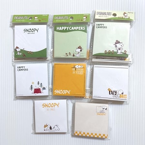 Peanuts Snoopy Memo Pad Planner Decor Journaling Schedule - Etsy
