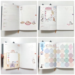 2025 Cat Schedule Book Monthly Planner Weekly Calendar Book Office ...