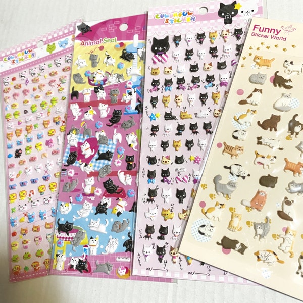 Animal Puffy Sticker - Etsy