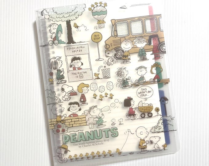Peanuts Snoopy Binder Notebook Folder - Etsy