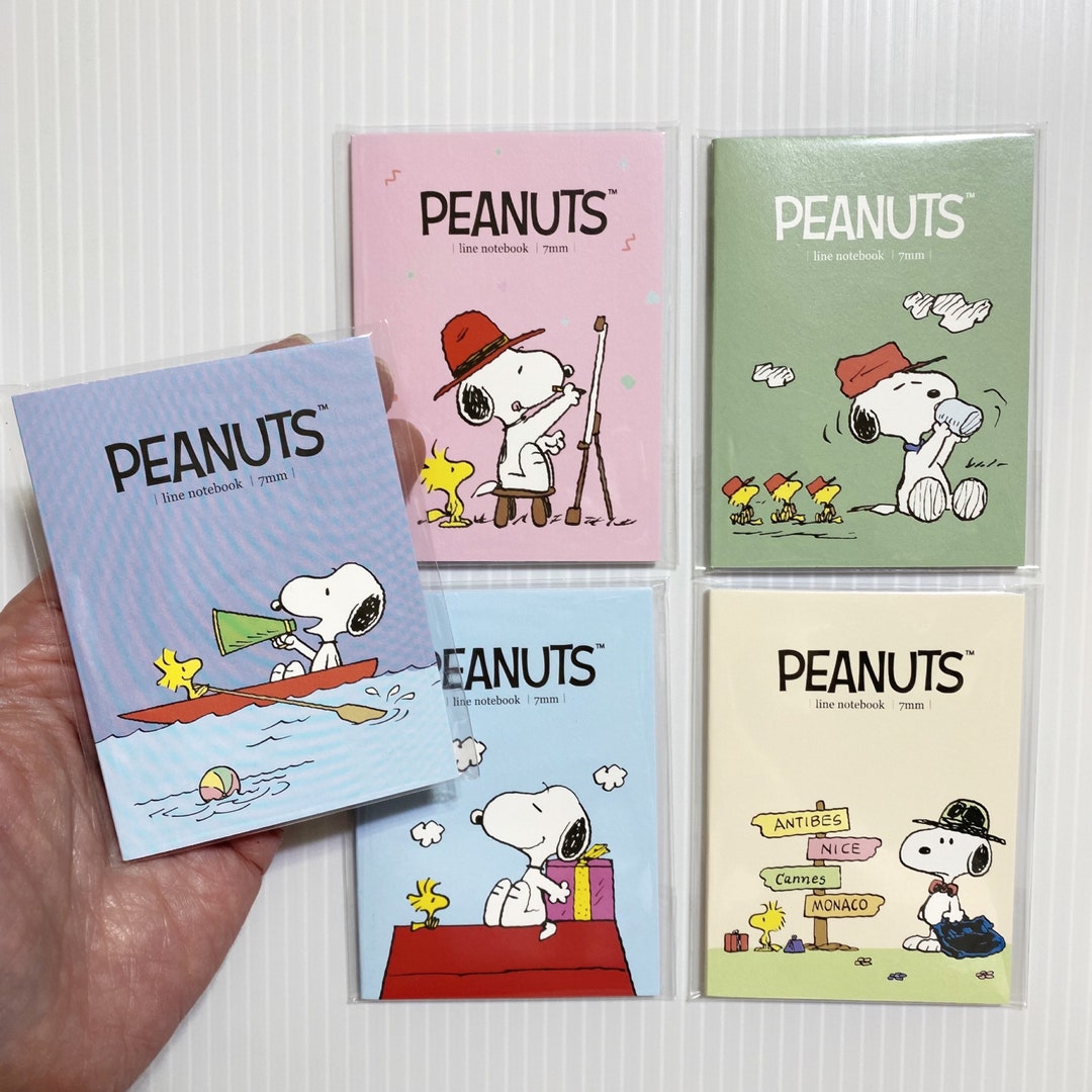 Peanuts Mini Snoopy Notebook Lined Cute Stationery Journaling Back to ...