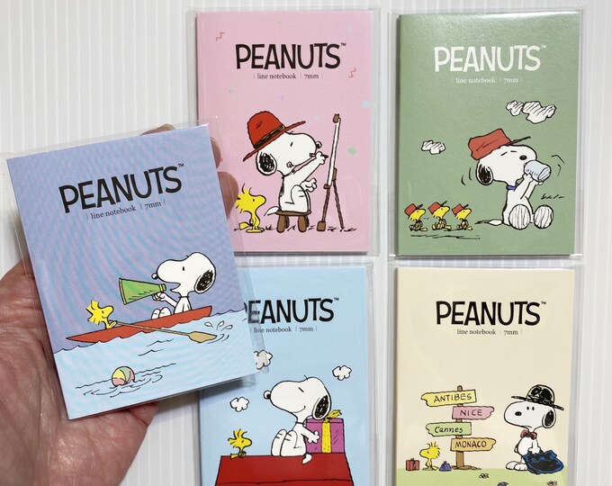 Peanuts Mini Snoopy Notebook Lined Cute Stationery Journaling Back to ...