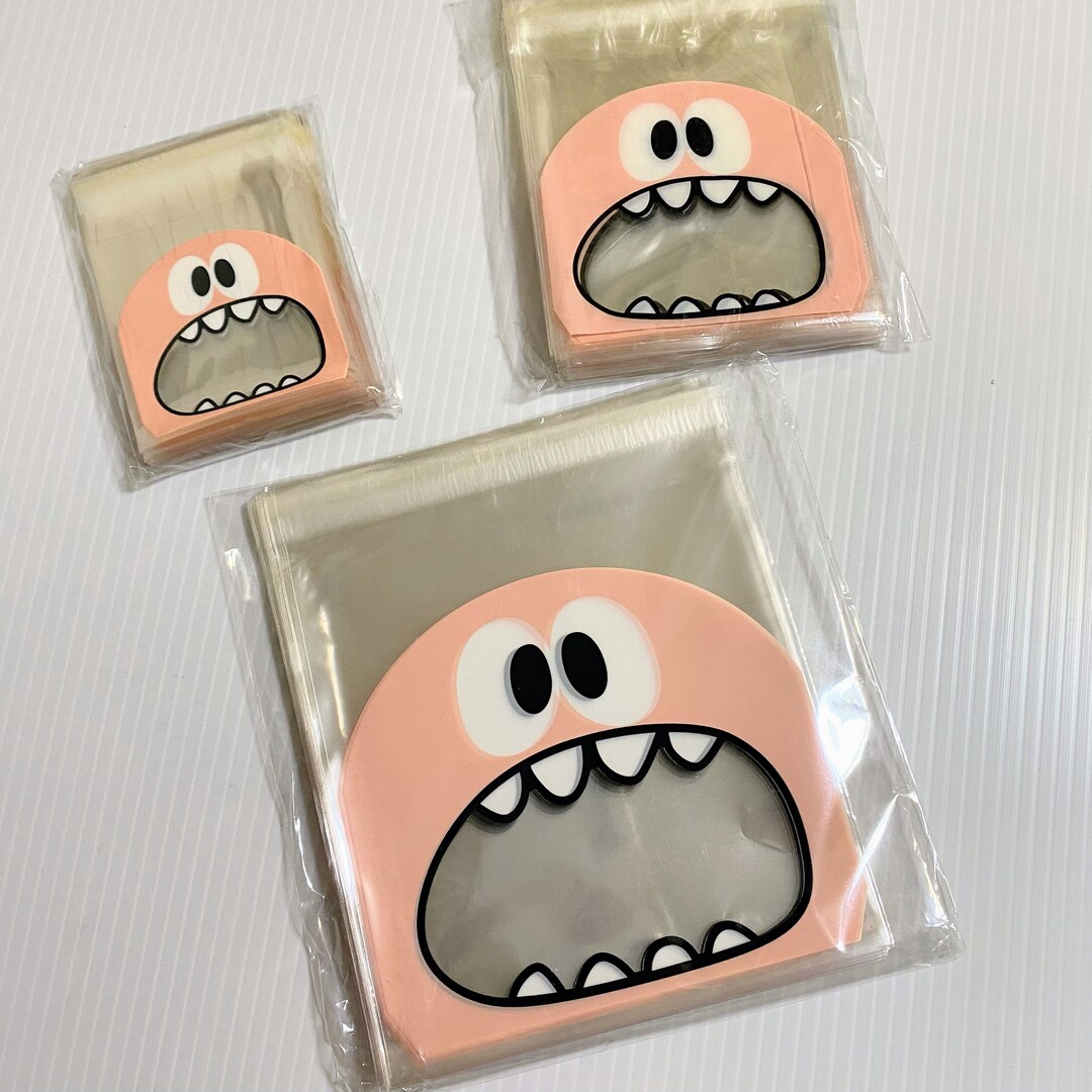 100pcs Cute Cellophane Bags Gift Bags Cookie Bag 7 X 7cm Kawaii ...