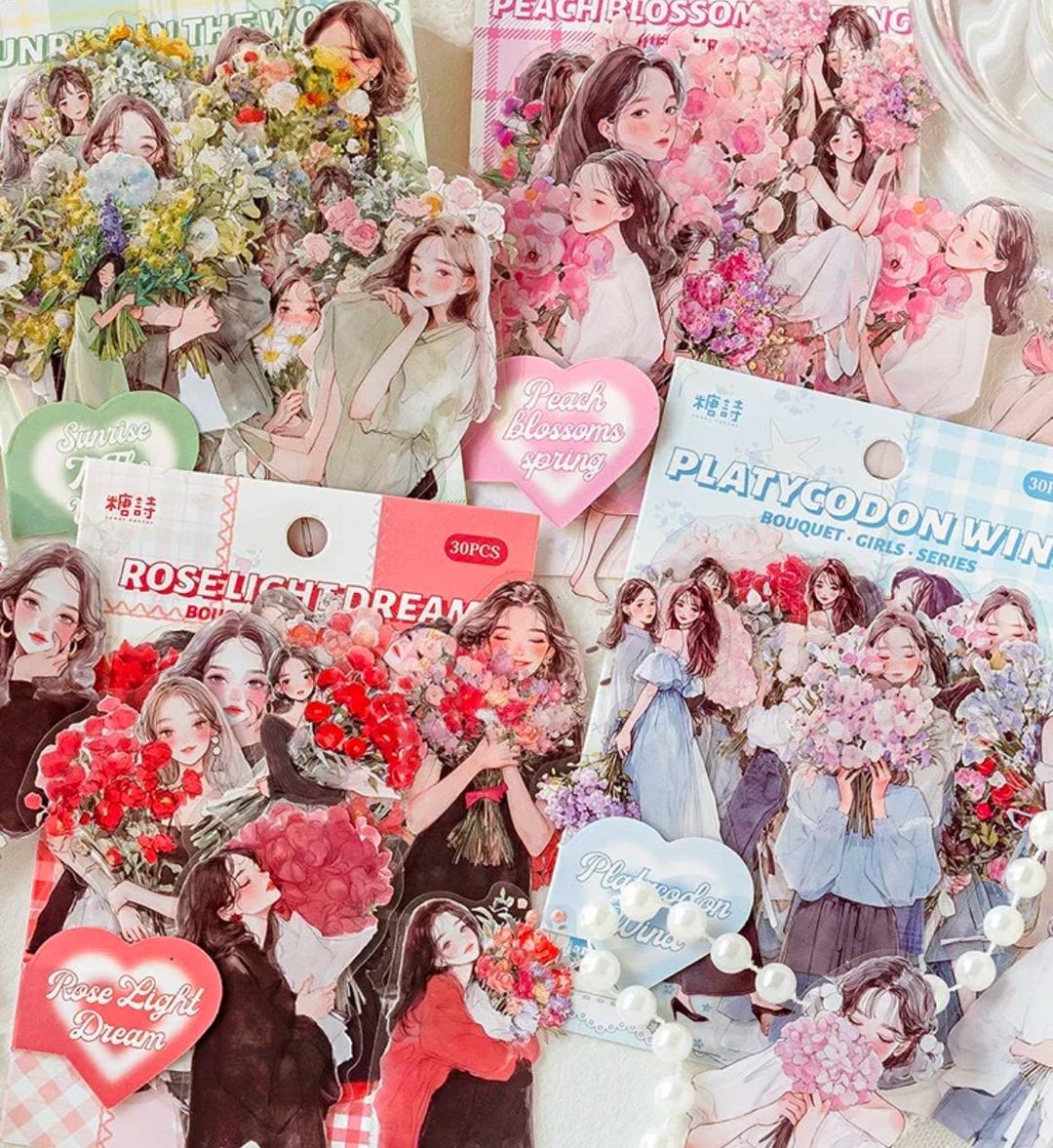 30pcs Girl Stickers Pack Woman People Planner Decor Deco Stickers ...