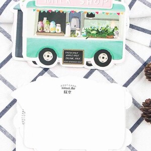 30pcs Little Shop Postcard Set Diecut Postcards Oddshaped Cards Store ...