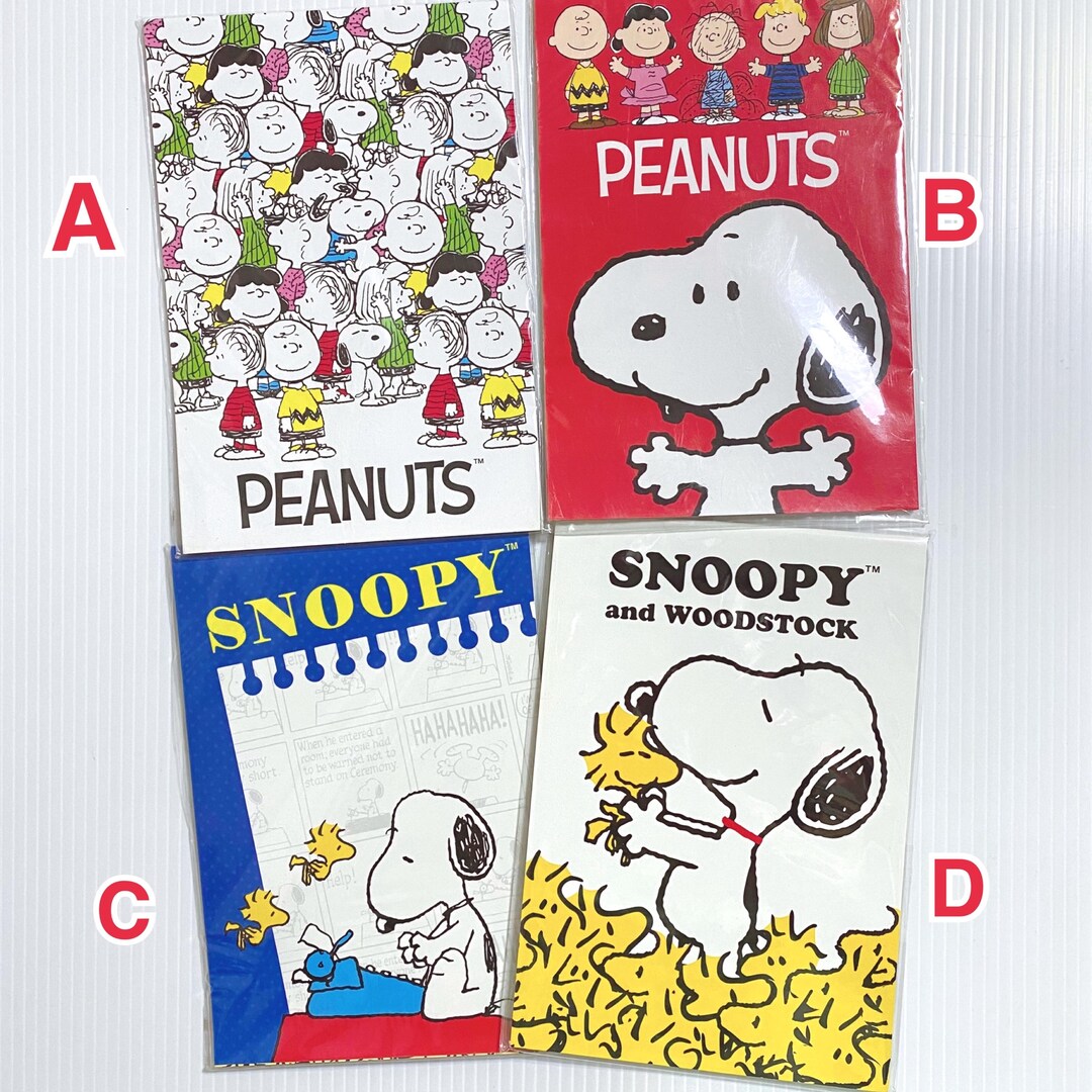 Peanuts Letter Pad Snoopy Big Memo Letter Paper Cute Friends Pen Pal ...