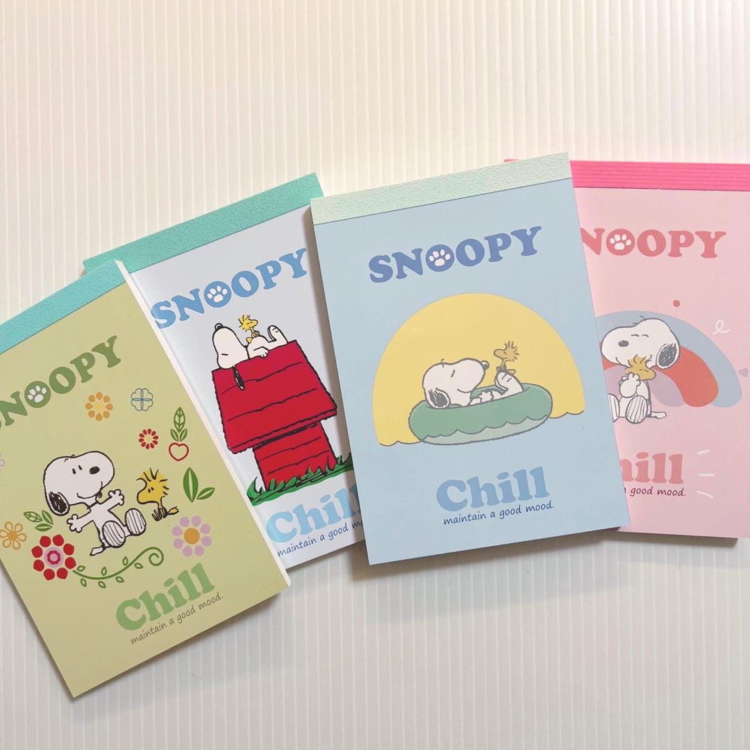 Peanuts Snoopy Memo Pad Planner Decor Journaling Schedule - Etsy