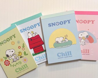 Peanuts Snoopy Memo Pad Planner Decor Journaling Schedule - Etsy