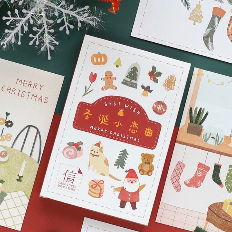 Christmas Postcard - Etsy