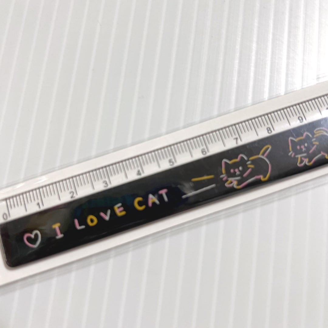 Cat Rulers Animal Small Measure Ruler Office Back to School Gift for ...