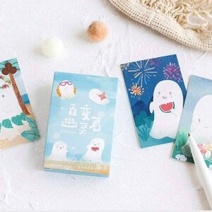 28pcs Ghost Card Set Small Cards Message Card Memo Snail Mail - Etsy