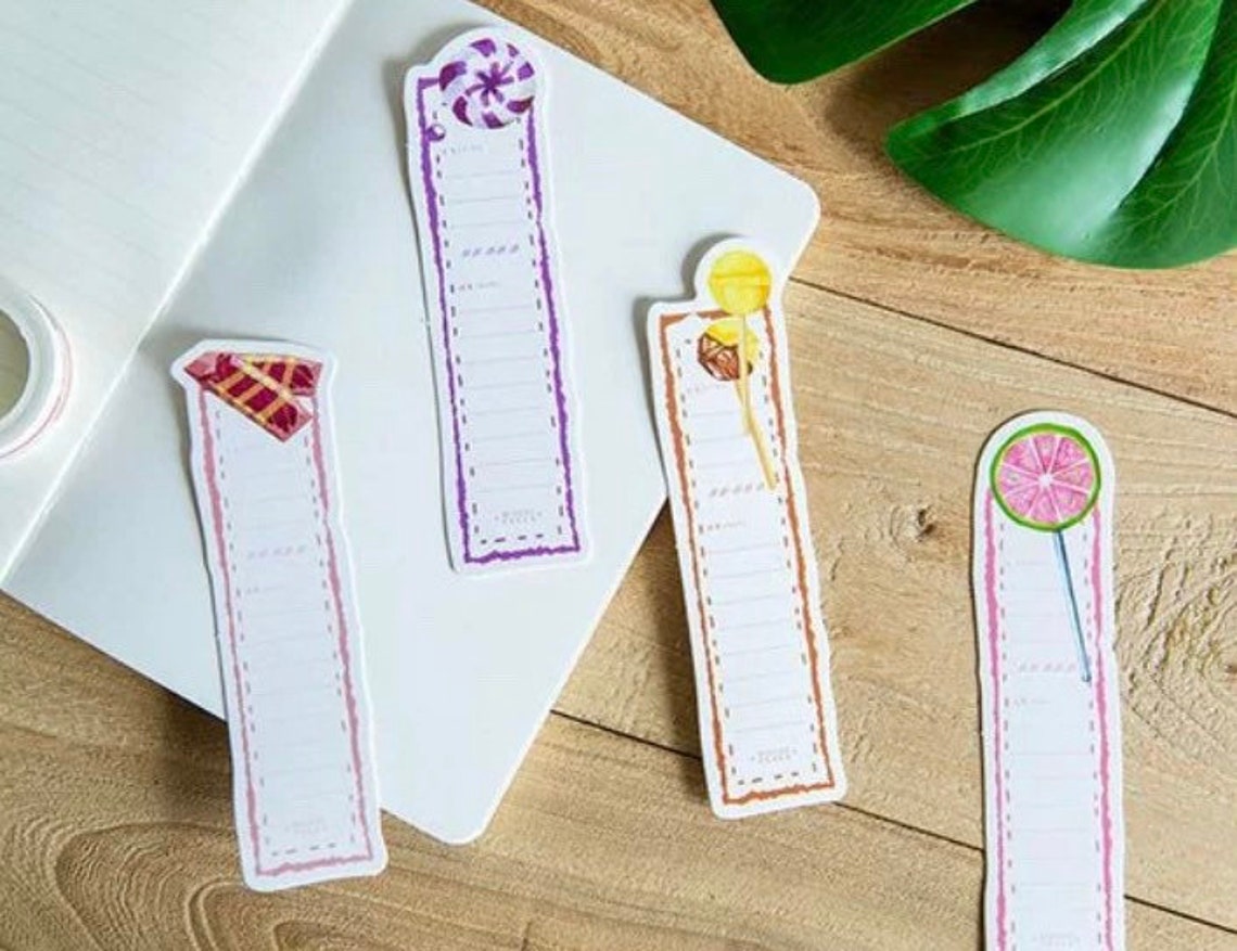30pcs Candy Bookmark Lollipop Bookmarks Food Bookmark Set Book | Etsy