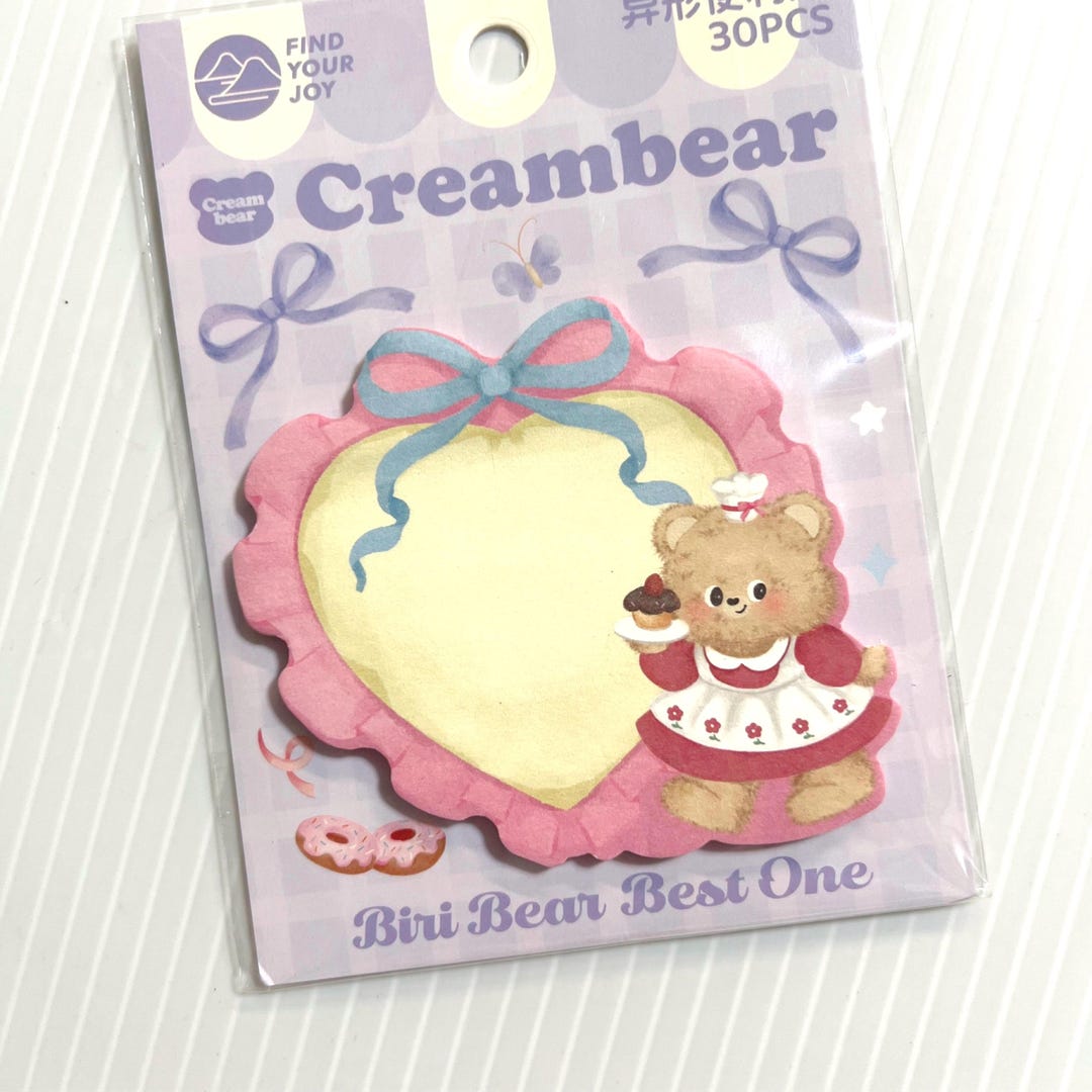 Teddy Bear Sticky Note Sticky Memo Pad - Etsy