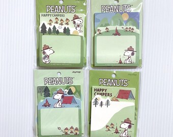 Snoopy and Peanuts Memo Pad, Note Pad (blue Ver.) / 4 Designs 100 ...
