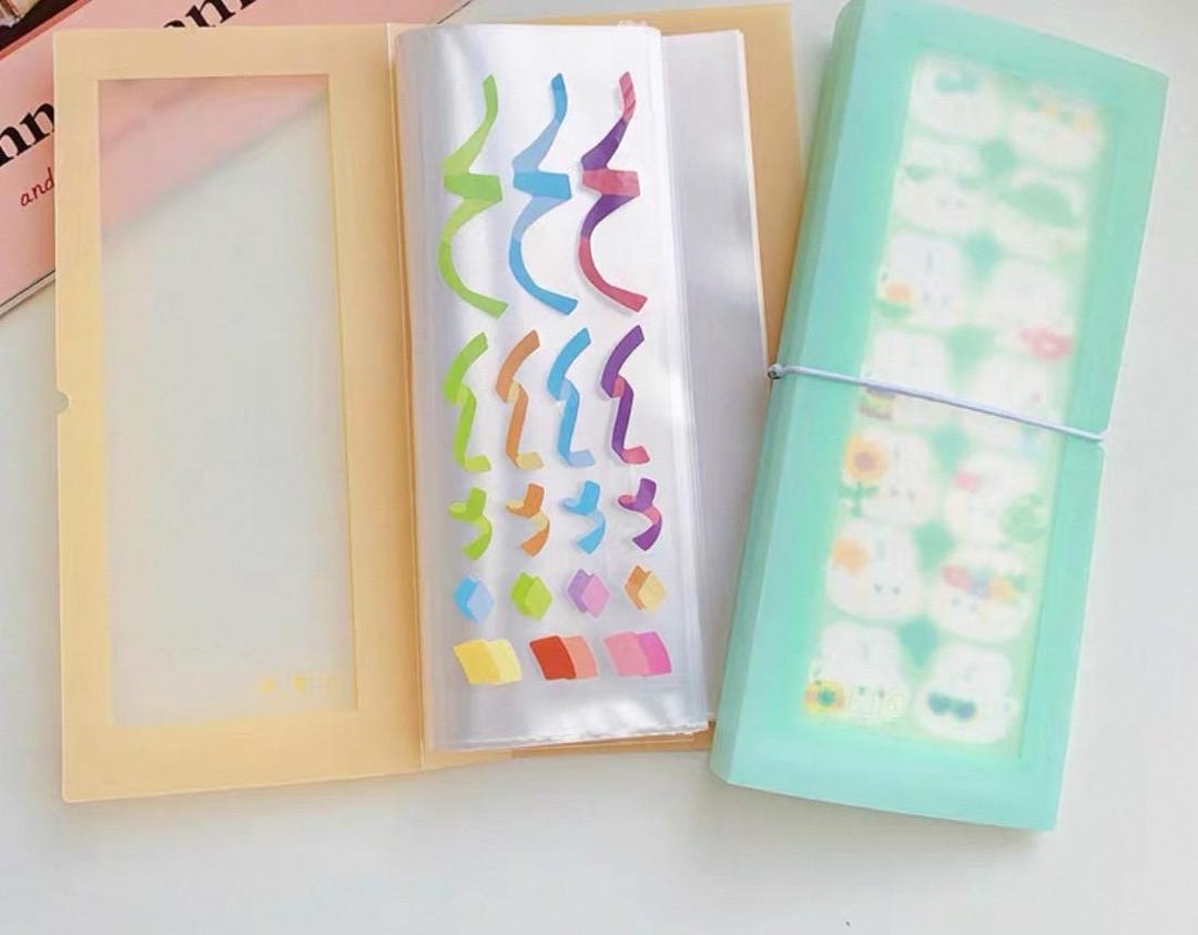 Sticker Storage Folder Card Holder Sticker Organizer - Etsy