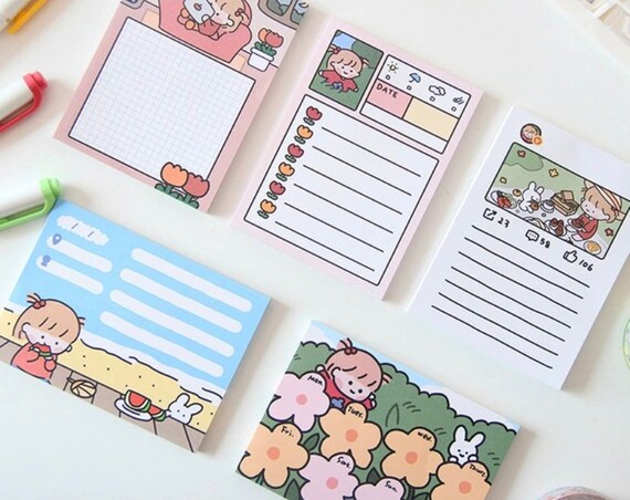 Paper & Party Supplies Journal Scrapbook paper Cute Memo sheets gift ...