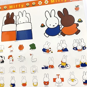 Miffy Stickers Cute Bunny Rabbit Sticker Planner Decor Deco Sticker ...
