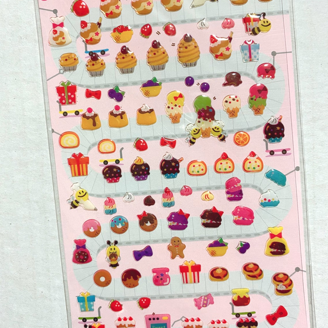 Dessert Sticker Cute Food Sticker Cake Sticker Hard Gel | Etsy