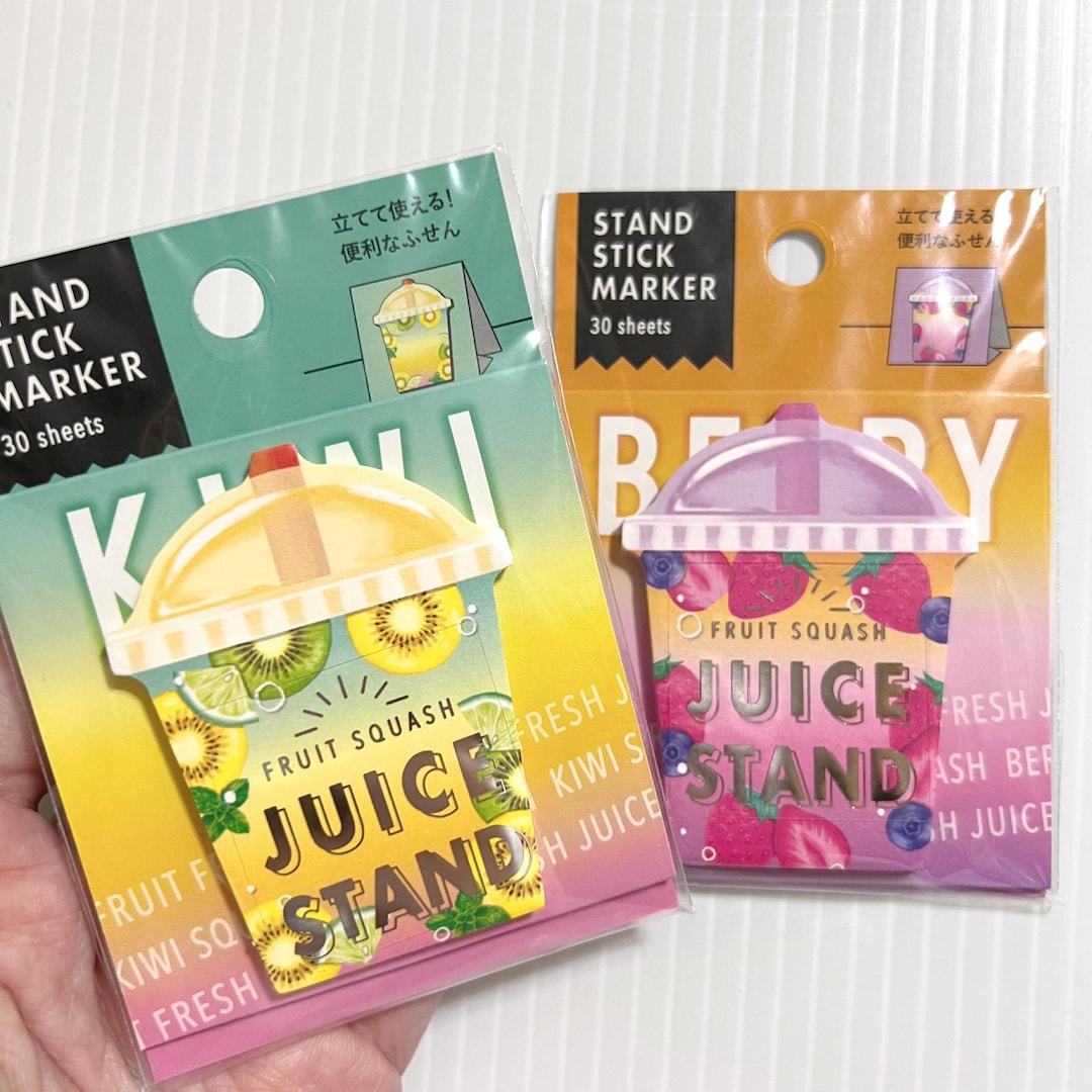 Mini Juice Stand Stick Marker Tropical Sticky Notes Sticky Memo Pad ...