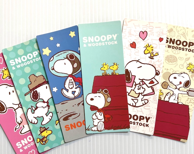 Peanuts Snoopy Bookmark Book Accessories Journaling Scrapbooking - Etsy