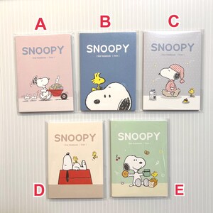Peanuts Mini Snoopy Notebook Lined Cute Stationery Journaling Back to ...