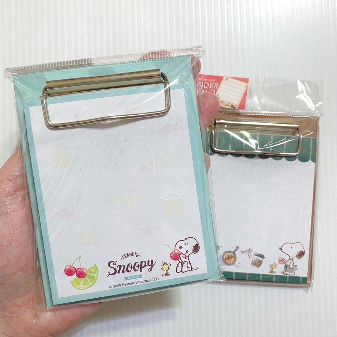 Peanuts Snoopy Memo Pad Planner Decor Journaling Schedule - Etsy