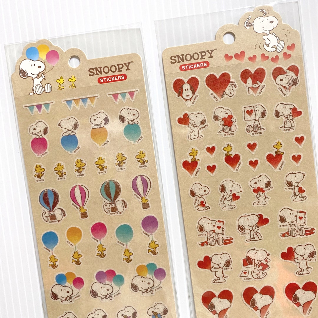 Peanuts Snoopy Stickers Cute Love Balloon Planner Decor Deco - Etsy