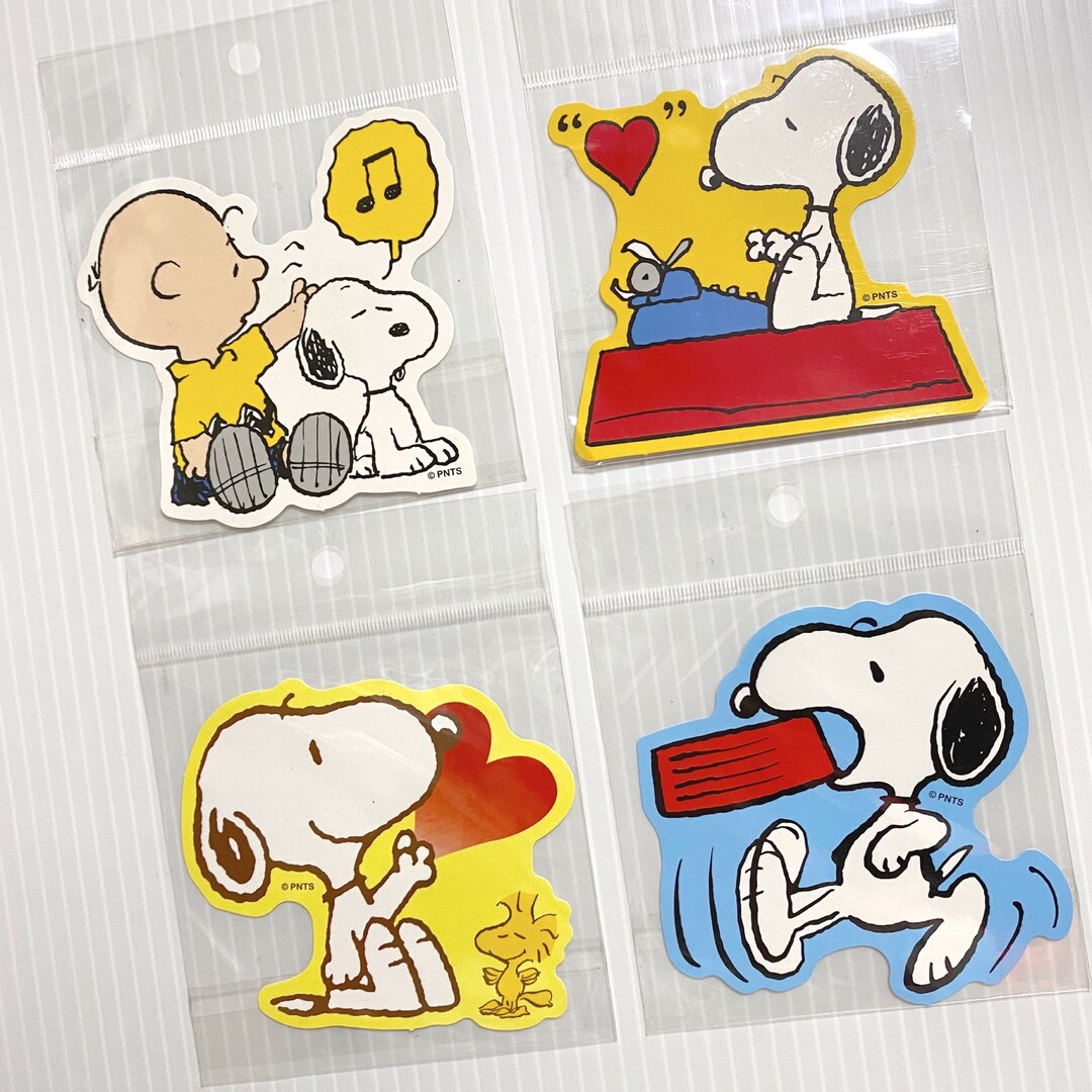 Peanuts Snoopy Stickers Cute Planner Decor Deco Sticker Scrapbooking ...