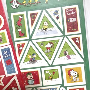 Peanuts Snoopy Stickers Christmas Holiday Gold Foil Sticker Planner ...